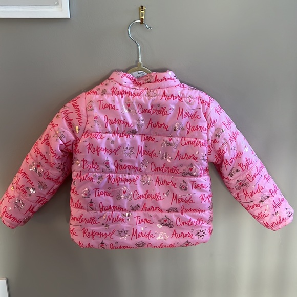 Disney | Jackets & Coats | Disney Princess Pink Puffer Jacket | Poshmark
